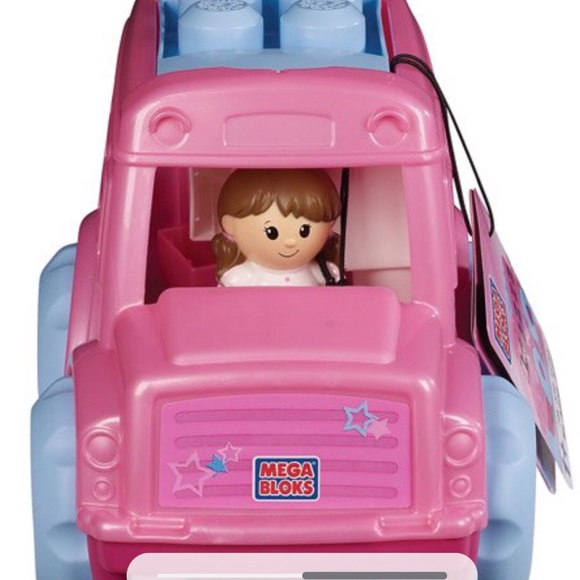 Mega Bloks | Toys | Mega Bloks Lil Pink Bus New Driver Bus Extra Mega ...